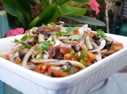 Octopus salad – salade ourite – Taste of Mauritius