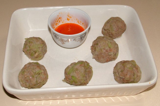 Boulettes chou chou – meatballs with choko, prawn, pork (or beef ...