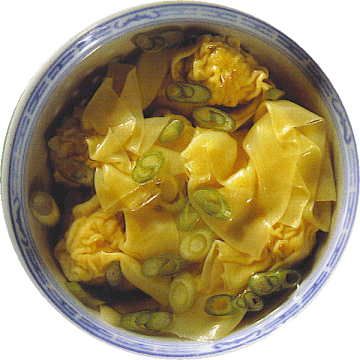 Bouillon wantan – wantan soup / fried wantans – Taste of Mauritius